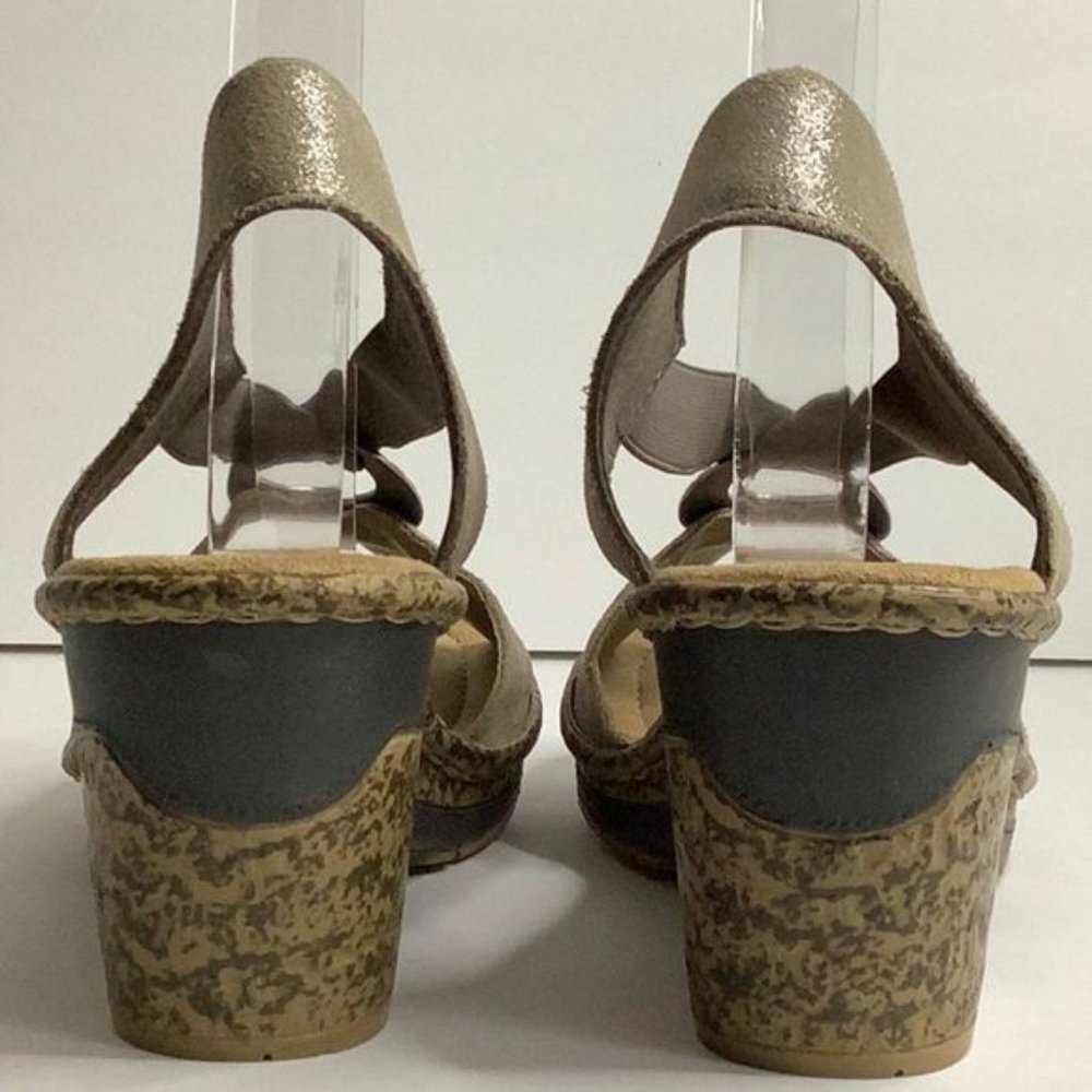 Rieker Anti Stress Metallic Wedge Sandals Size 40 Eu … - Gem